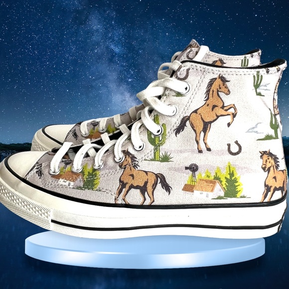 Converse | Shoes | Converse Wild Horses Hi Tops Gray Canvas Twisted ...
